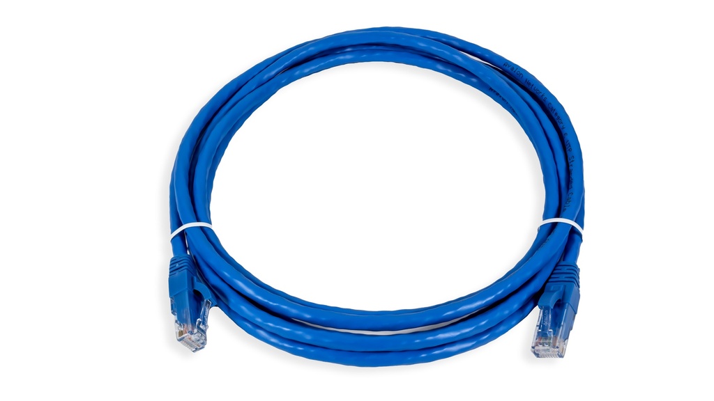 Cat.6 UTP 24 AWG PVC Patch Cord 3 mtr Blue Colour | Avalon Network Products